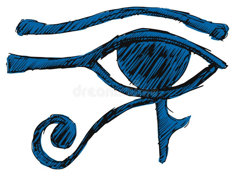Eye of Ra stock vector. Illustration of hieroglyphic - 36453391