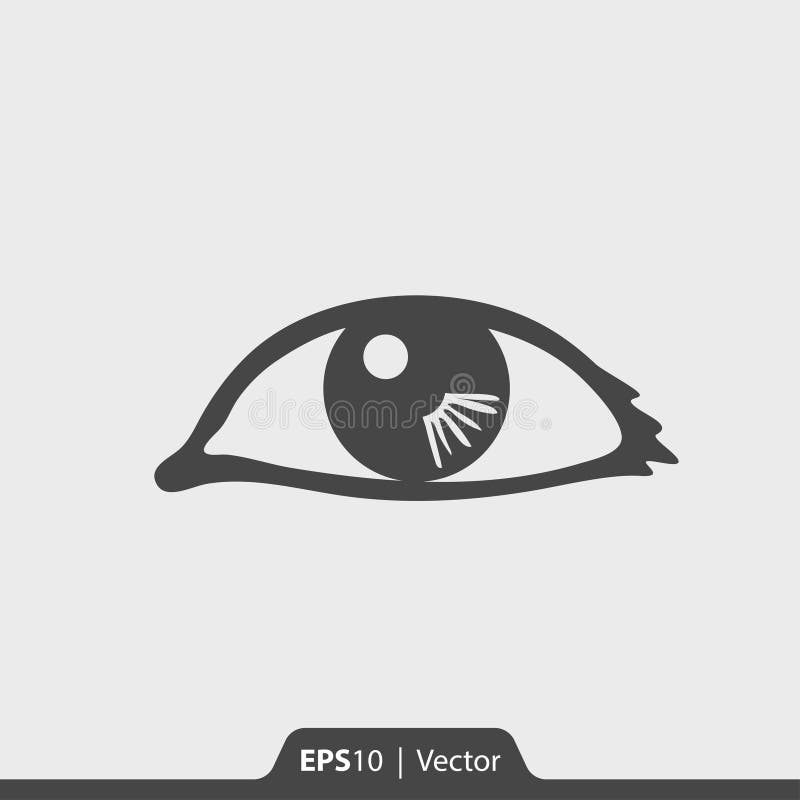 Eye with Reflection Icon for Web and Mobile Stock Illustration ...