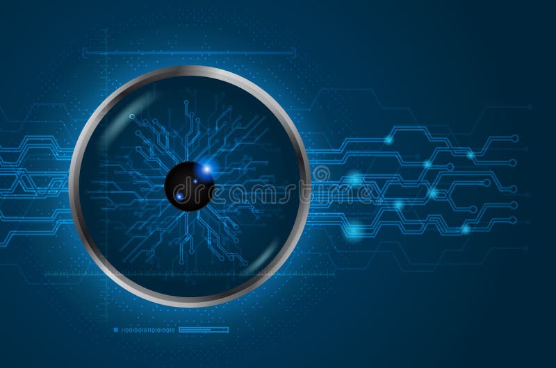 Eye Scan Concept of Digital and Technological Stock Vector ...
