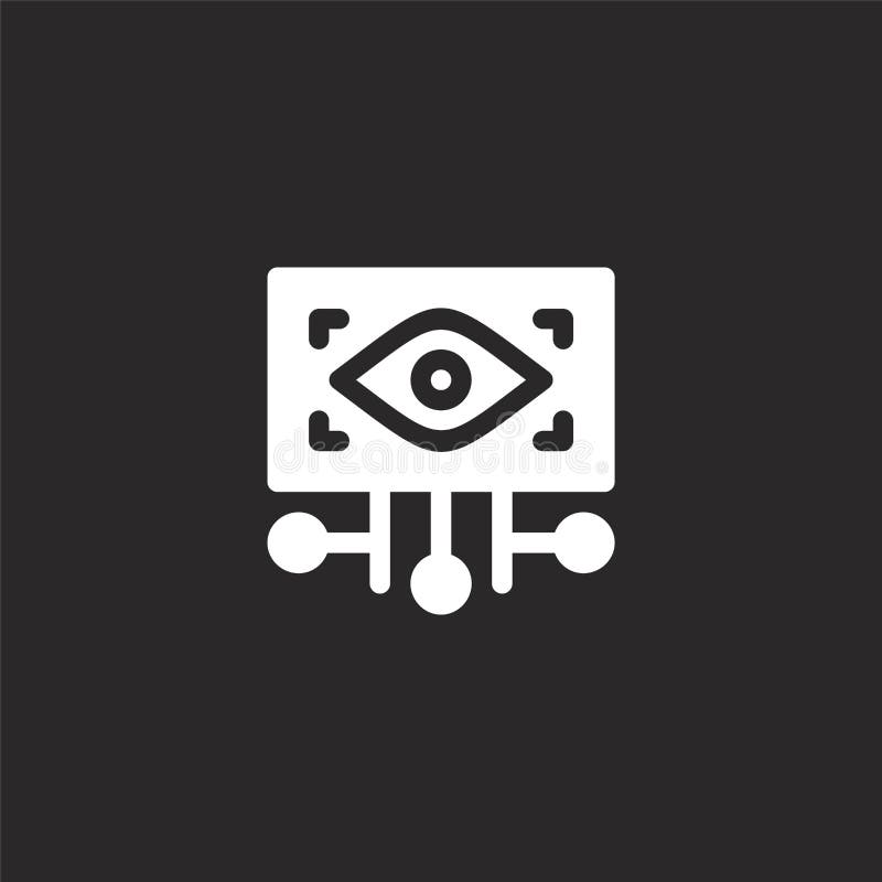Eye Scan Icon. Filled Eye Scan Icon for Website Design and Mobile, App ...