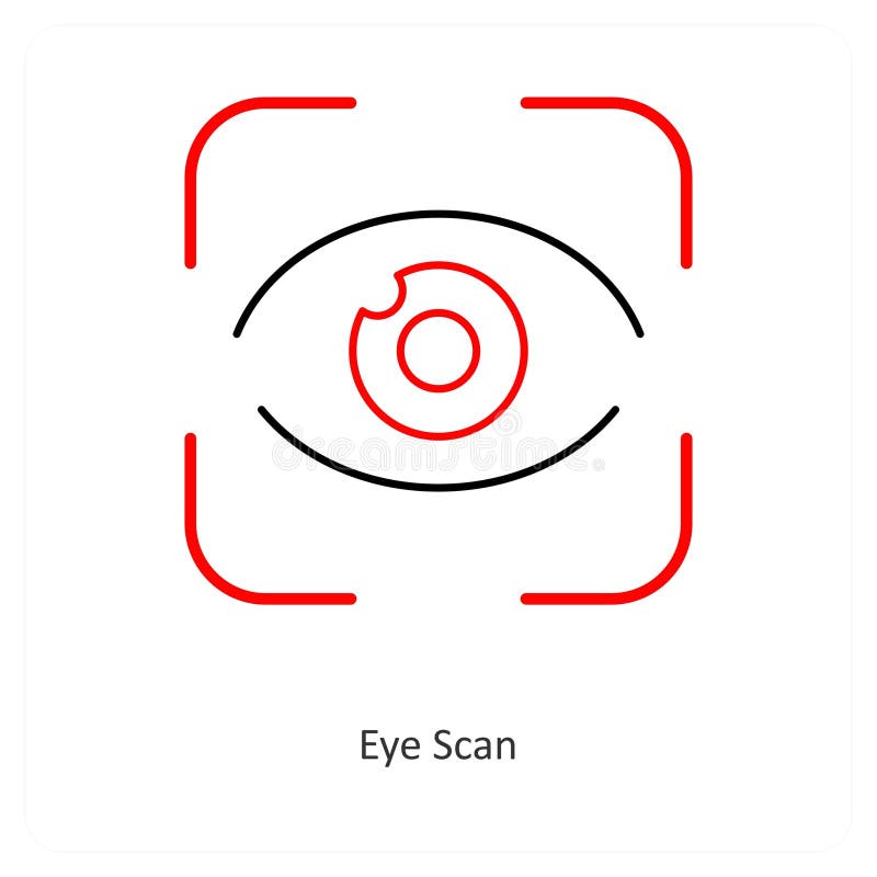Eye Scan stock vector. Illustration of monitor, scanner - 338188253
