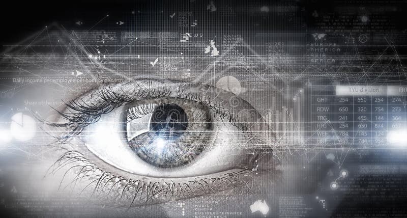 Eye Scanning. Concept Image Stock Image - Image of close ...