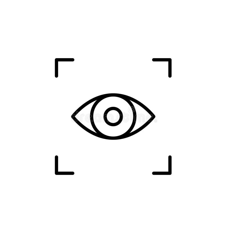 Eye Scanning. Visual Recognition and Biometric Identification. Pixel ...