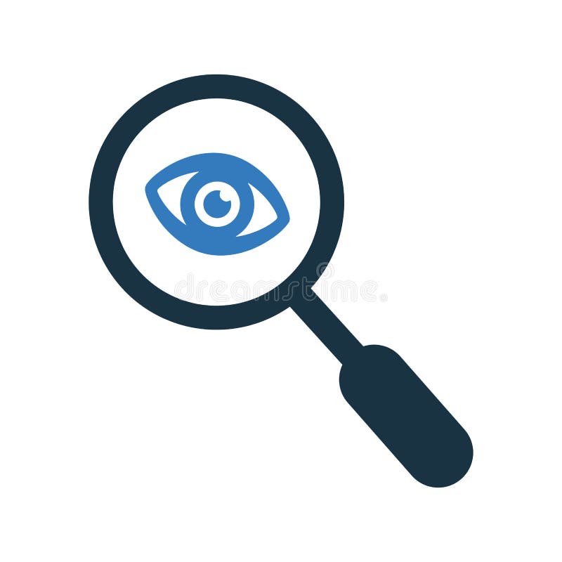 Eye Searching Icon / Vector Graphics Stock Vector - Illustration of ...