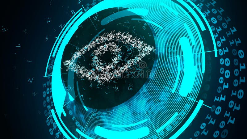 Eye Security concept. stock illustration. Illustration of concept ...