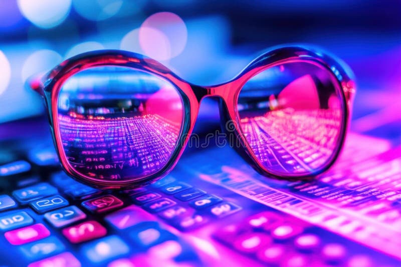 Eye See Math with Glasses on Calculator for Precise Calculation Themes ...