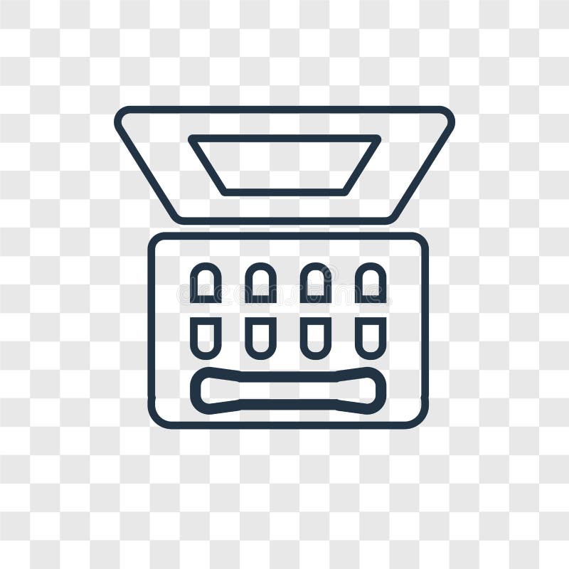 Eye Shadow Concept Vector Linear Icon Isolated on Transparent Ba Stock ...