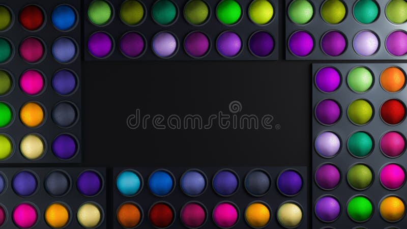 Eye Shadow Concepts. 3d Illustration, 3d Rendering Stock Illustration ...