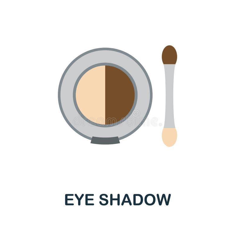 Eye Shadow Flat Icon. Colored Element Sign from Cosmetics Collection ...