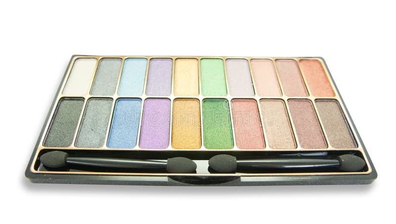 Eye shadow kit isolated stock photo. Image of cosmetology - 13713030