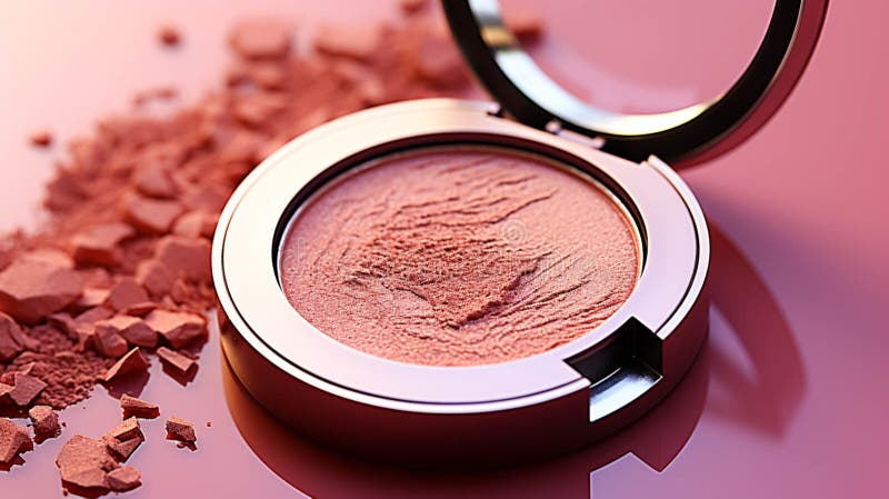 Eye Shadow Makeup Product Isolated on Pink Stock Image - Image of ...