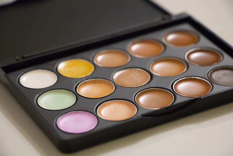 Eye Shadow Saturated Colors Stock Photo - Image of background, white ...