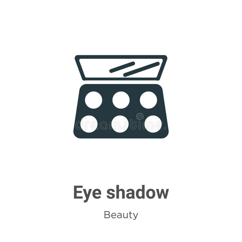 Eye Shadow Vector Icon on White Background. Flat Vector Eye Shadow Icon ...