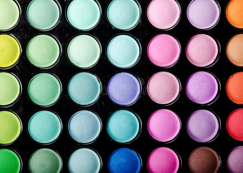 Eye Shadows Palette Background Stock Image - Image of variation, purple ...