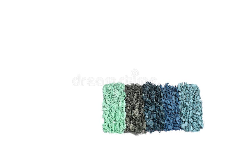 Eye Shadows Set Smashed Sample, Makeup Cosmetic Texture Stock Image ...