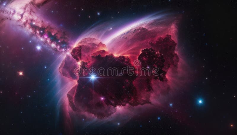 Eye Shape Nebula .Rosette Nebula Stock Image - Image of quail ...