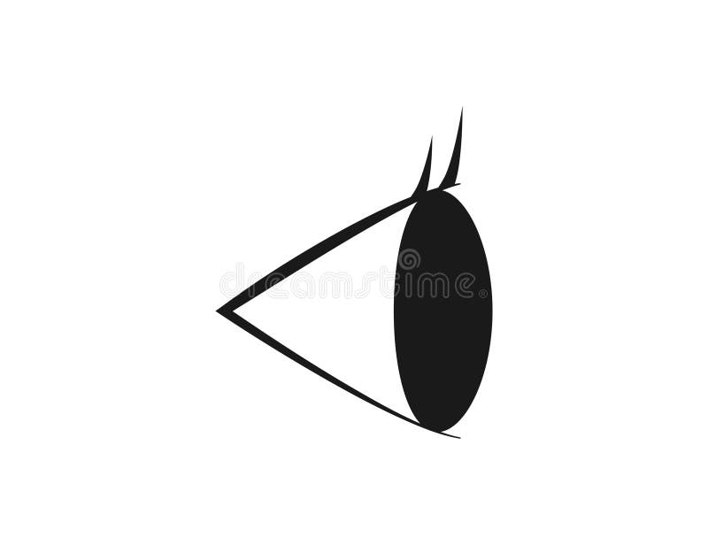 Eye Side, See, Vision Icon. Vector Illustration. Stock Vector ...