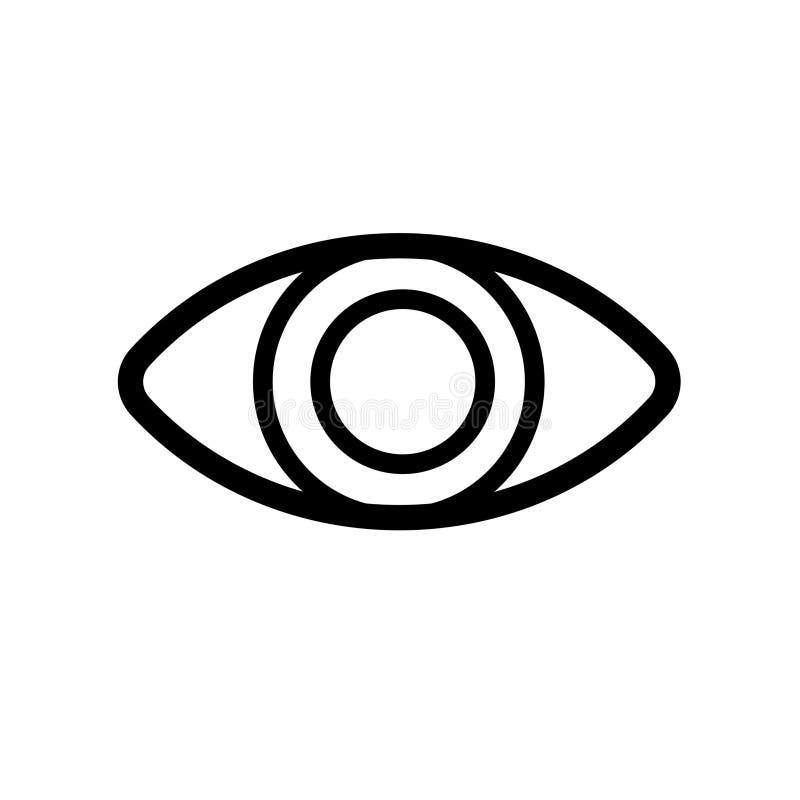 Eye, sight icon stock vector. Illustration of element - 341781406