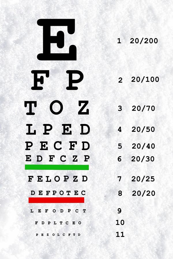 Eye sight test chart stock illustration. Illustration of clinic - 62227607