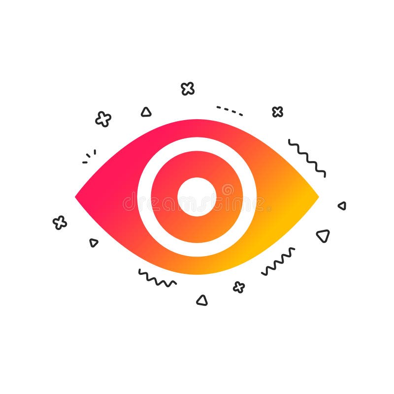 Eye Sign Icon. Publish Content Button. Vector Stock Vector ...