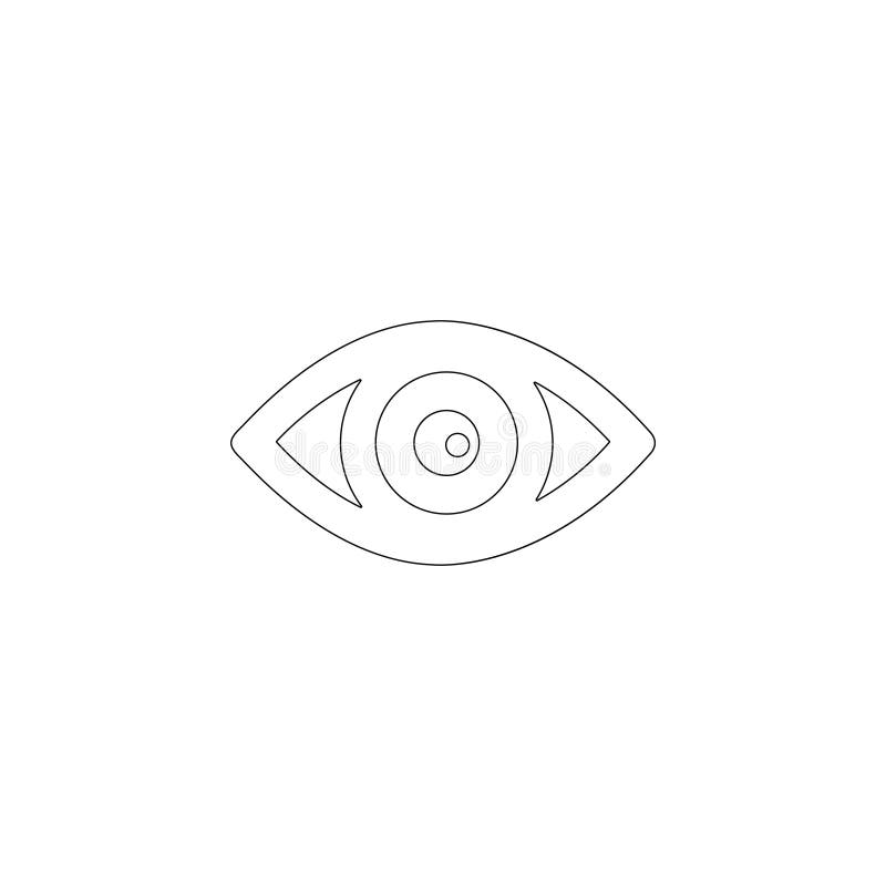 Eye. flat vector icon stock vector. Illustration of optical - 149665955