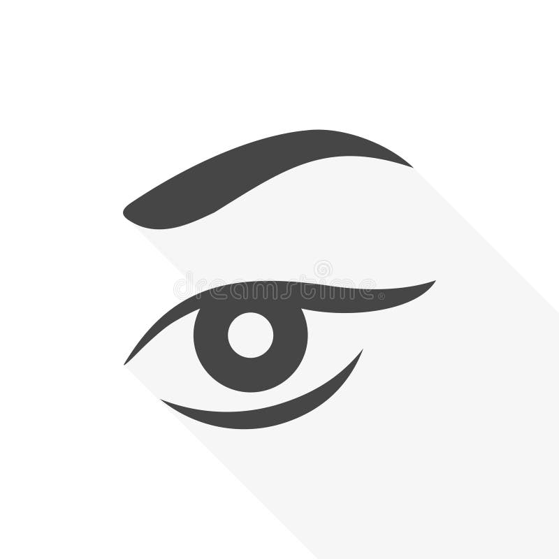 Eye Simple Sticker - Vector Illustration Stock Vector - Illustration of ...