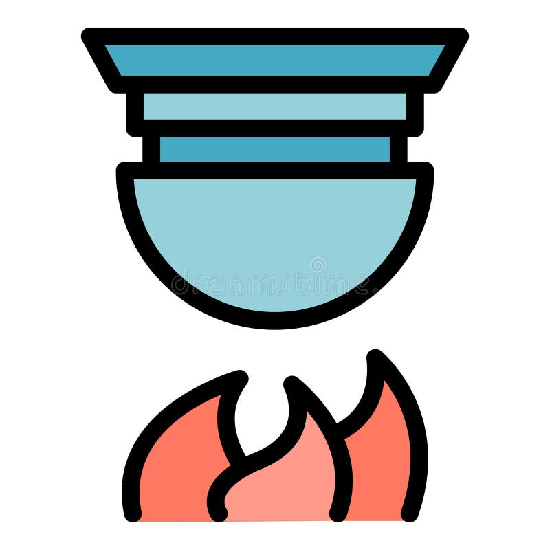 Eye Smoke Detector Icon Vector Flat Stock Vector - Illustration of button, detector: 286931203