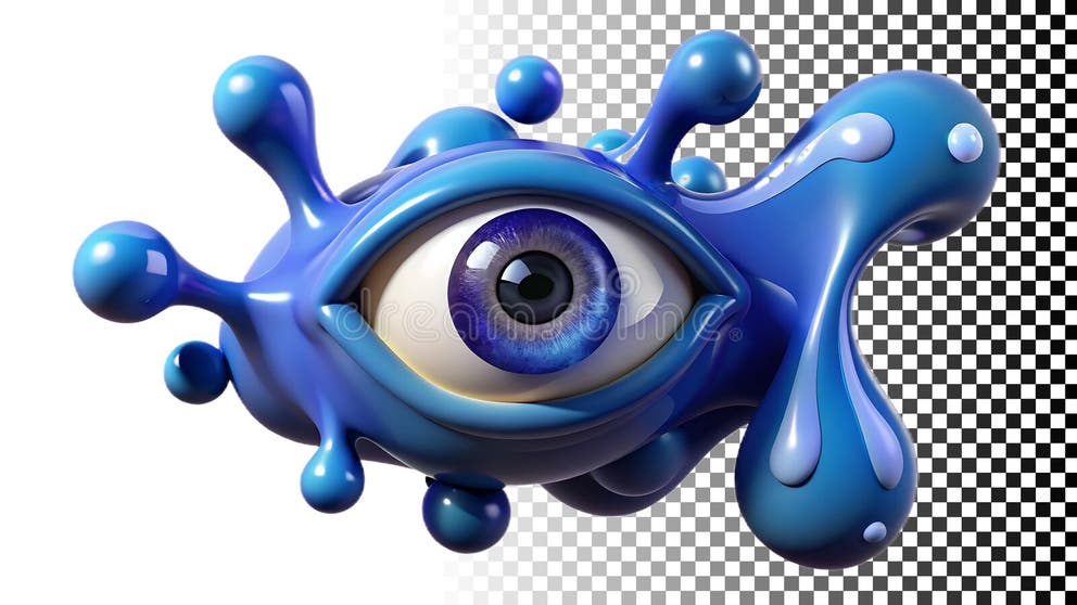 Eye with Splash, Abstract Art for Design and Creative Themes Png ...