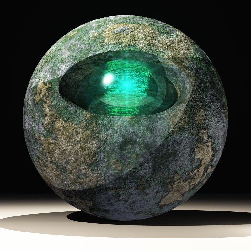 Eye in Stone Jewel stock illustration. Illustration of fiction - 4466933