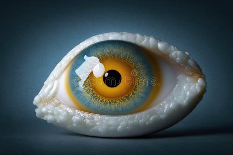 Eye in the Style of Fried Egg. Beautiful Colorful Picture Stock ...