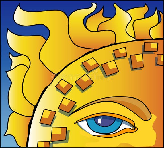 Eye of the Sun stock illustration. Illustration of rays - 222487
