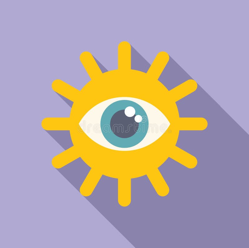 Eye of the Sun Watching You Stock Illustration - Illustration of heat ...