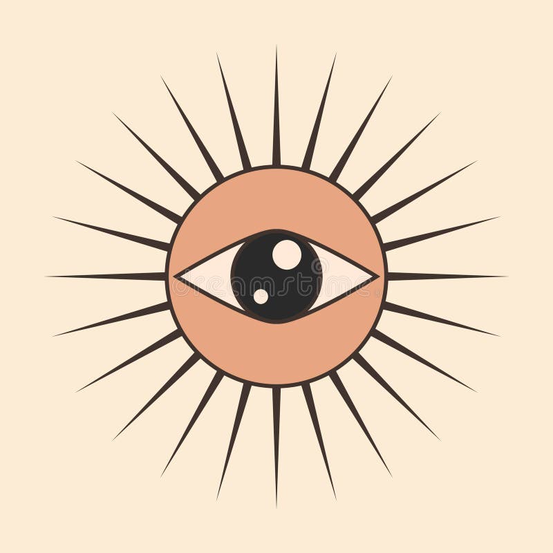 Eye sunlight icon vector stock vector. Illustration of light - 271392124
