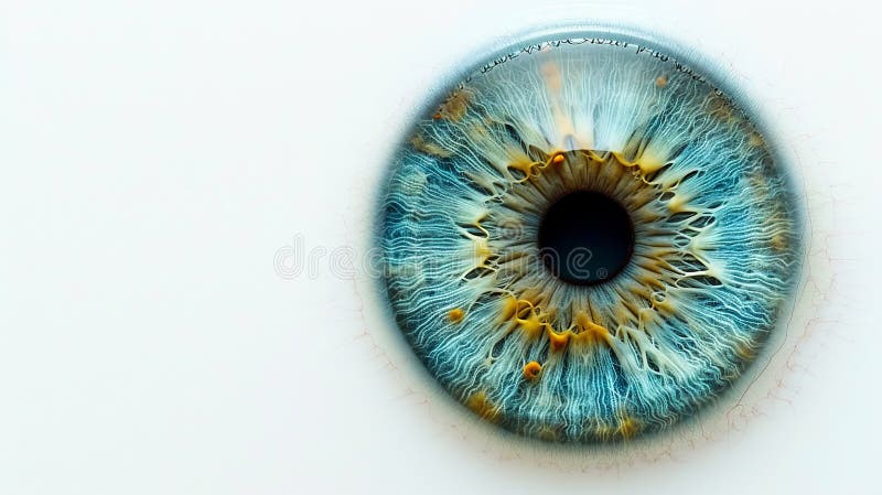 Eye Surgery Close Up on White Background, Vision Correction and Laser ...