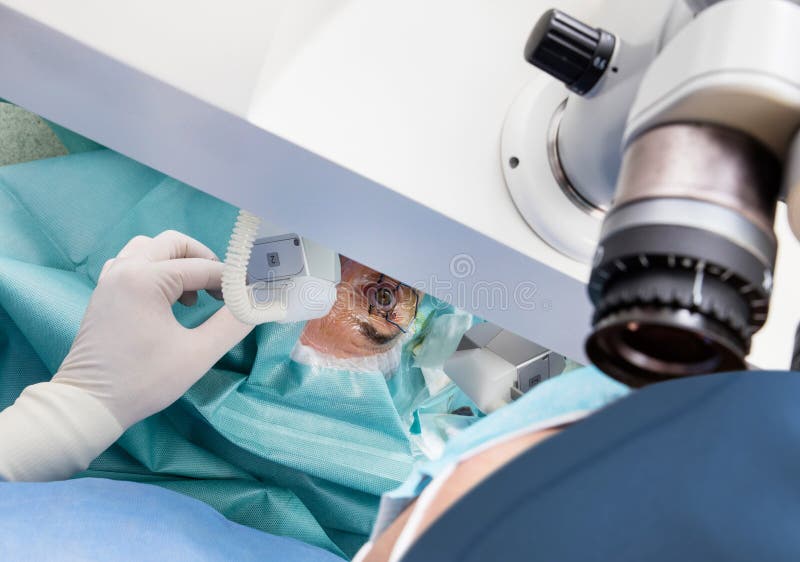 Eye surgery exam stock image. Image of cataract, medical - 66482243