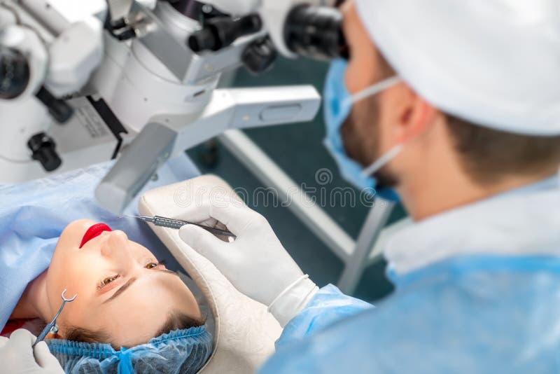 Eye surgical operation stock photo. Image of vision, optical - 81961260