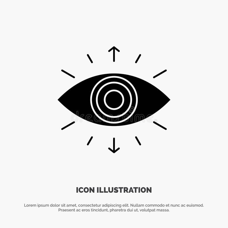 Eye, Symbol, Secret Society, Member, Solid Glyph Icon Vector Stock ...