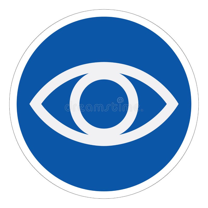 Eye Symbol Sign,Vector Illustration, Isolated on White Background Label ...