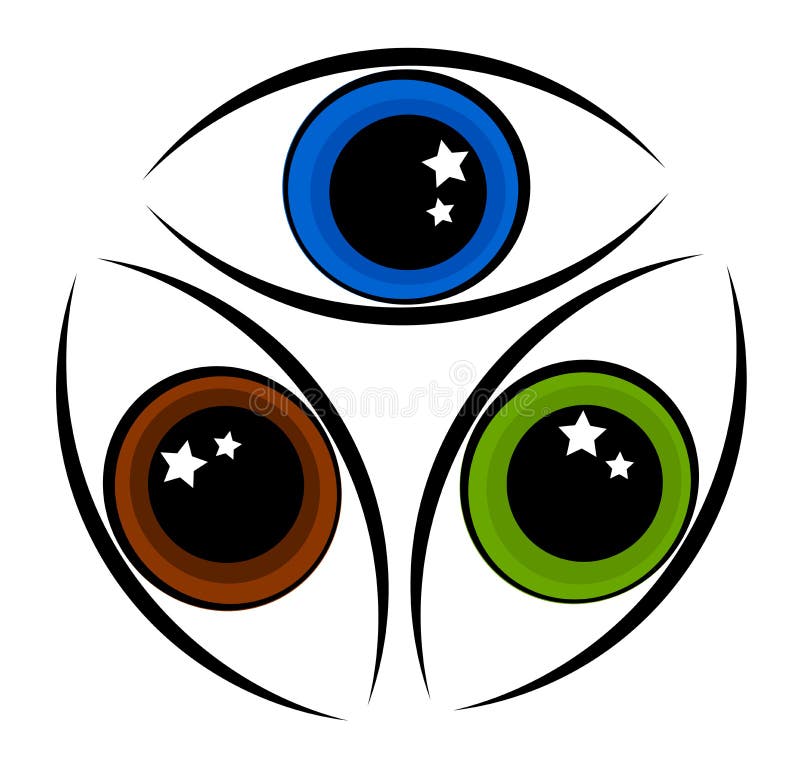 Eye symbol stock vector. Illustration of symbolic, sense - 31100897