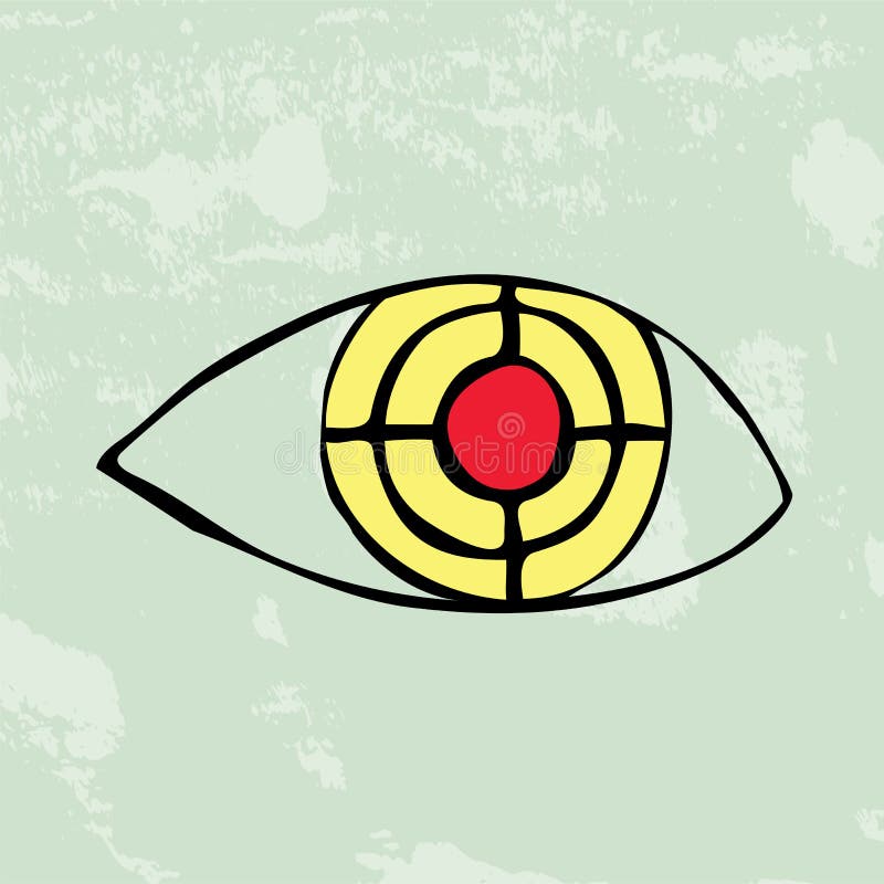 Eye target stock vector. Illustration of shot, censorship - 38465241
