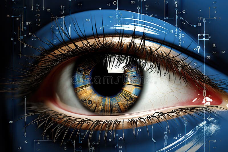 Eye on Technology Background Stock Illustration - Illustration of ...