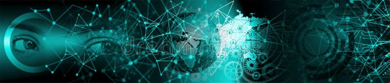 Eye on Technology Background. Eye of Information. Digital Vision Stock ...