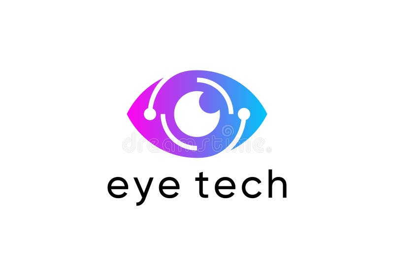 Eye Technology Logo Design. Vision Digital Connection Icon Symbol Stock ...