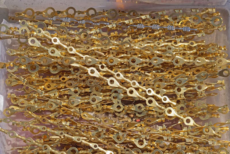 Eye terminal connectors stock photo. Image of connectors - 166120716