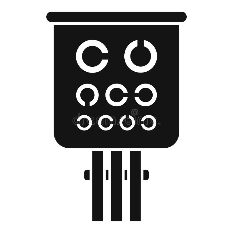 Eye Test Chart Showing Different Size Letters for Eyesight Examination ...