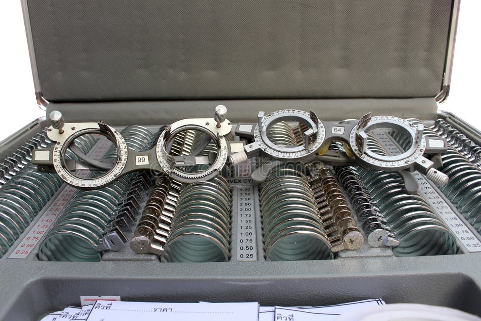 Eye test lens stock photo. Image of medicine, clinic - 83756042