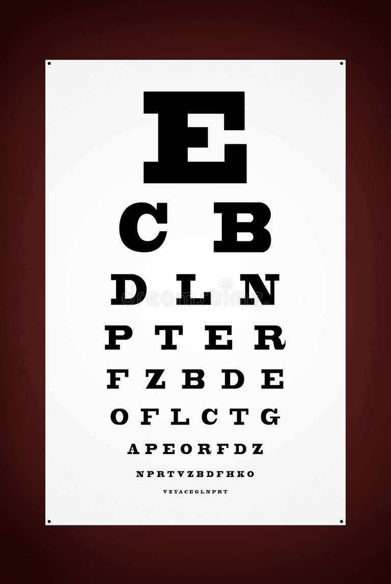 Eye Test Letter Poster Stock Photos - Free & Royalty-Free Stock Photos ...