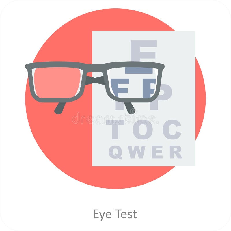 Eye Test stock vector. Illustration of medical, icon - 264942620