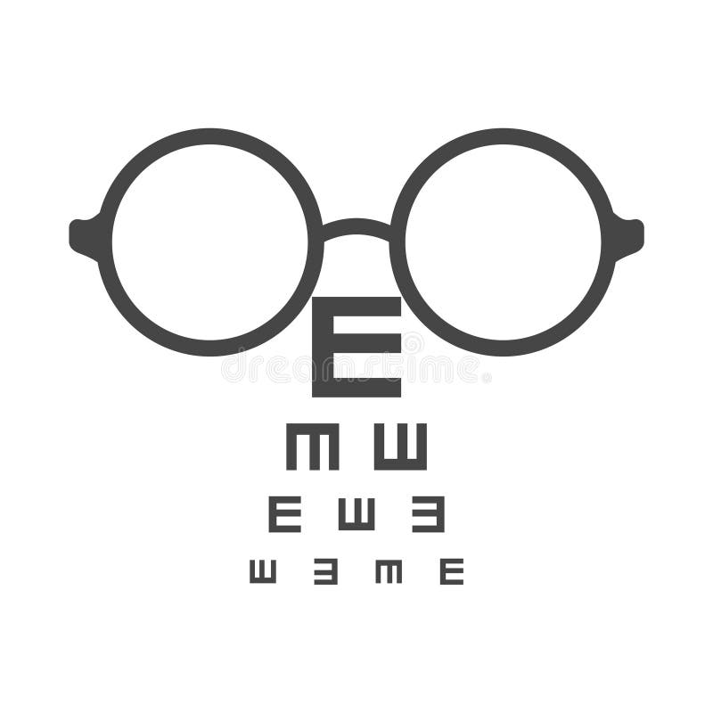 Eye Test Vector Icon, Ophthalmology Icon Stock Vector - Illustration of ...