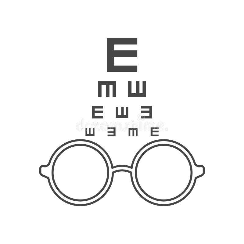 Eye Icon. Ophthalmology Logo. Test Your Eyes Letteting. Oculist Label ...